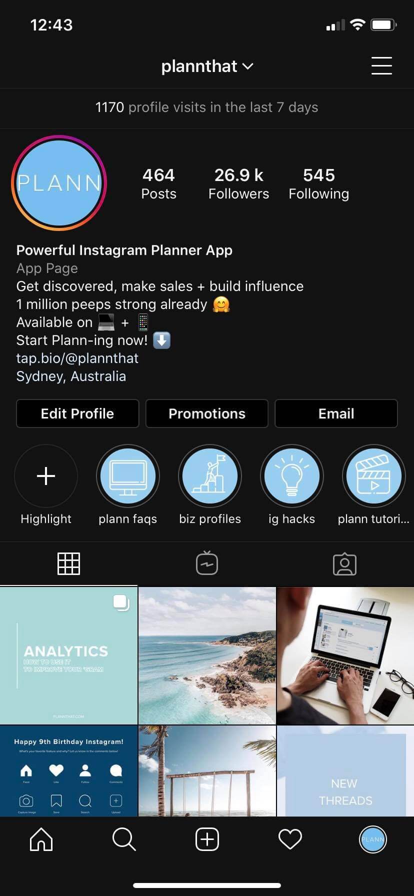 Dark Mode is The New Black | Plannthat