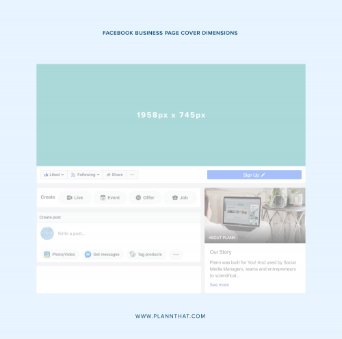 The Complete Guide To Facebook Dimensions (incl. Cheat Sheet) – Plann
