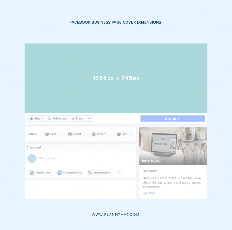 The Complete Guide To Facebook Dimensions (incl. Cheat Sheet) – Plann