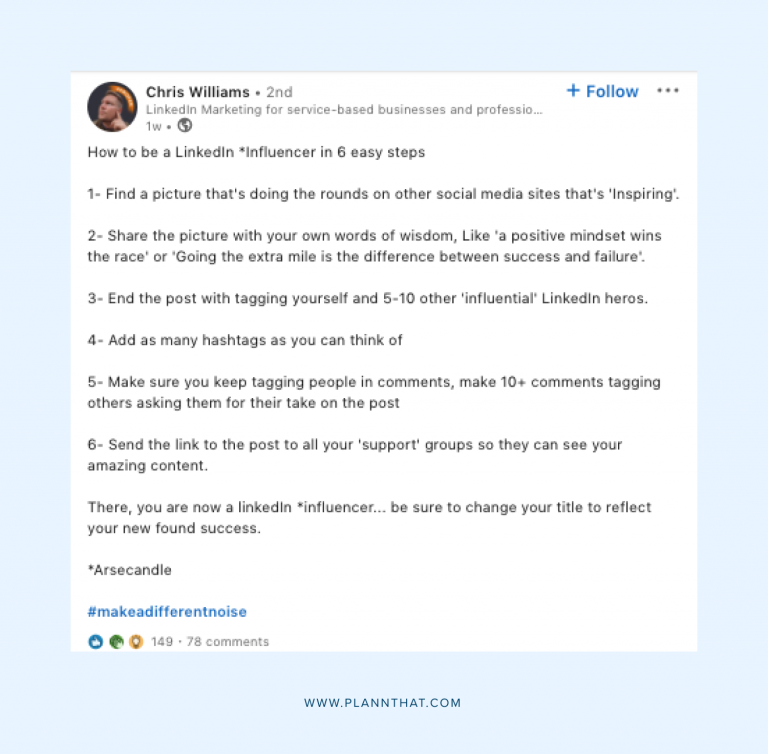 How To Use Humor On LinkedIn — And Still Be Professional – Plann by ...