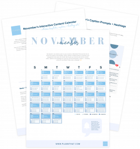 Your Free November Social Media Calendar