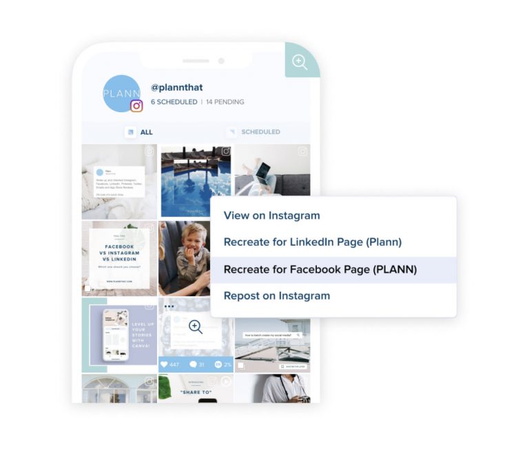 Desktop Instagram Scheduling - Plann
