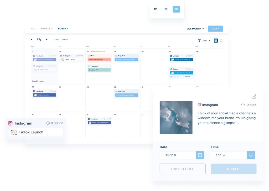 Visual Marketing Calendar Packed with Content Ideas - Plann