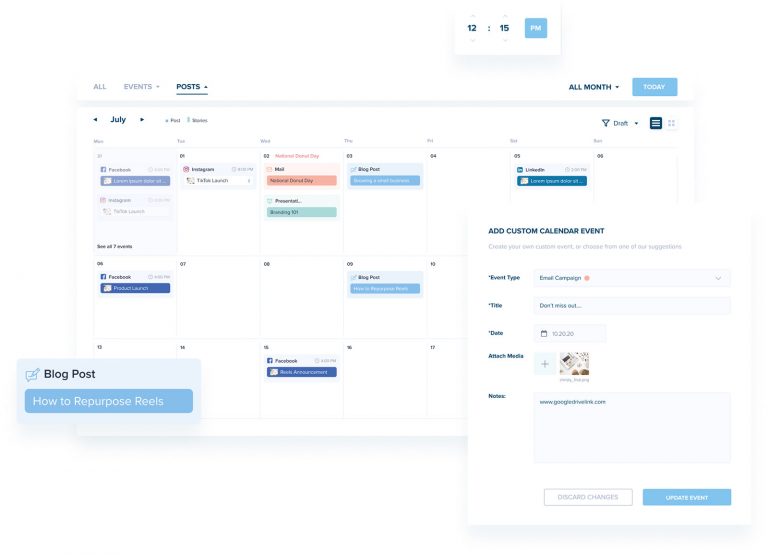 Visual Marketing Calendar Packed with Content Ideas - Plann