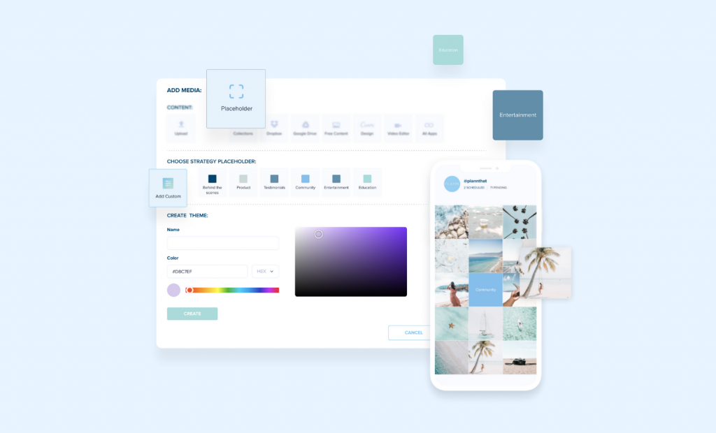 Add Placeholders + Single Ideas to Plann – Plann by Linktree
