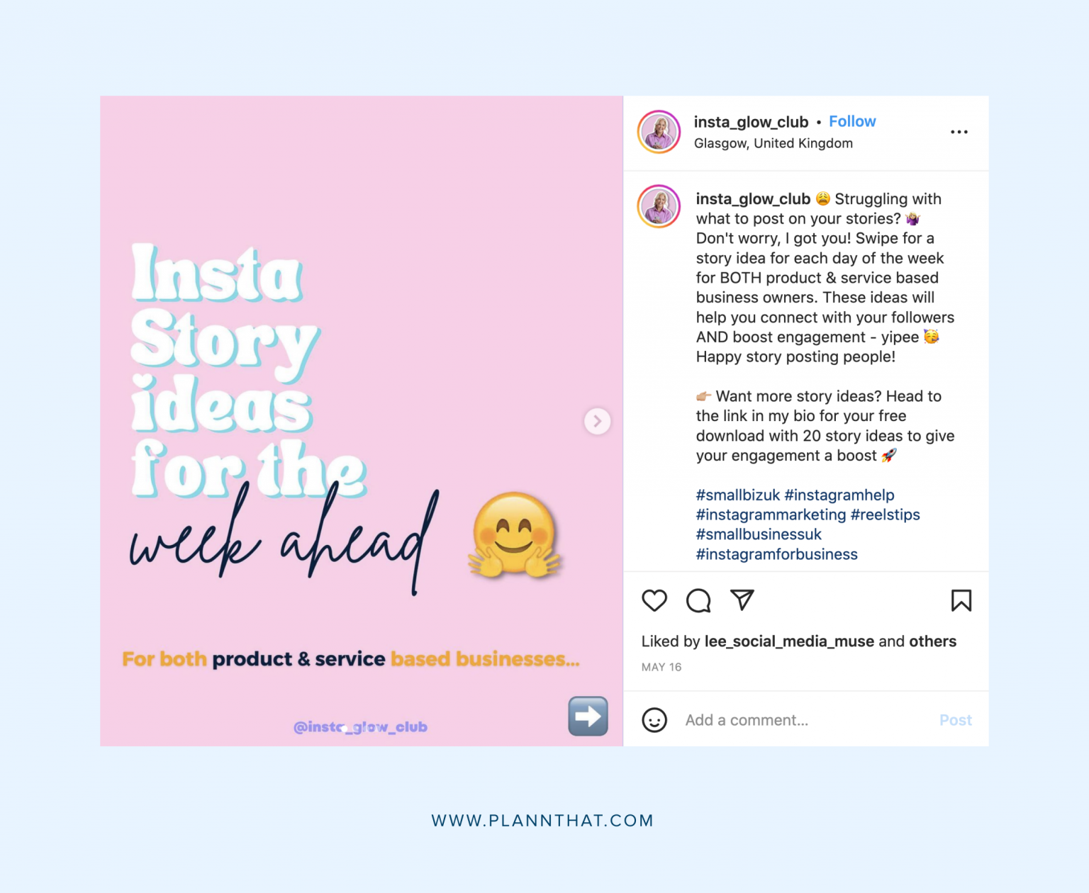 Levelling Up On Instagram with Mo Muir from The Insta Glow Club – Plann ...