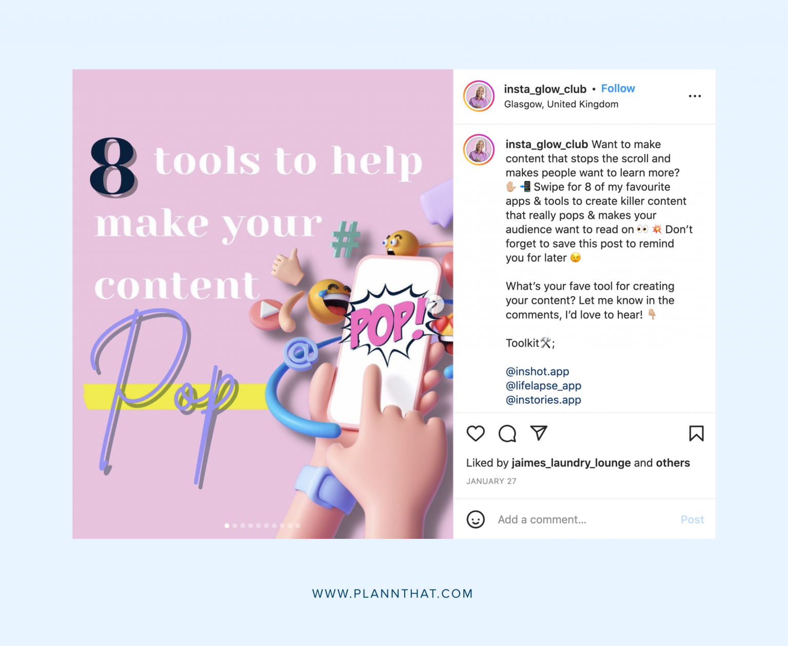 Levelling Up On Instagram with Mo Muir from The Insta Glow Club – Plann ...