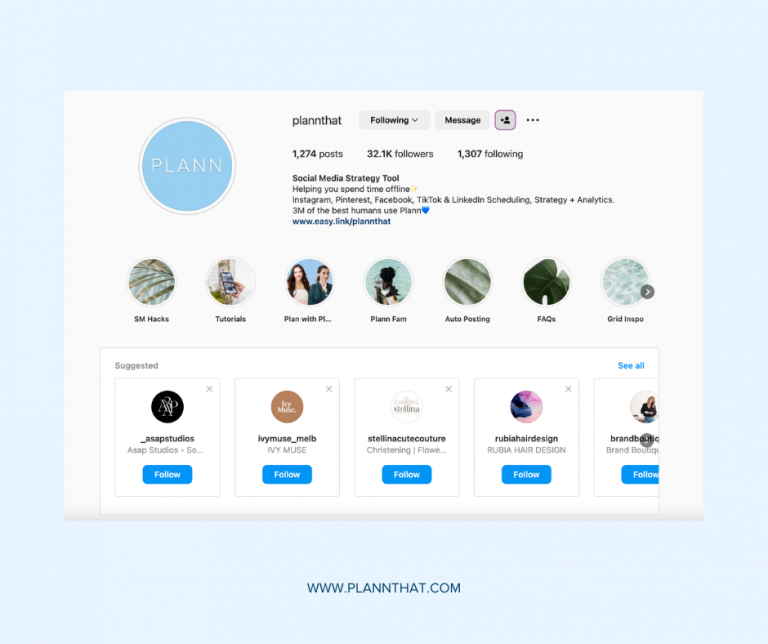 How To Grow Your Instagram Following Using Suggested Followers – Plann ...