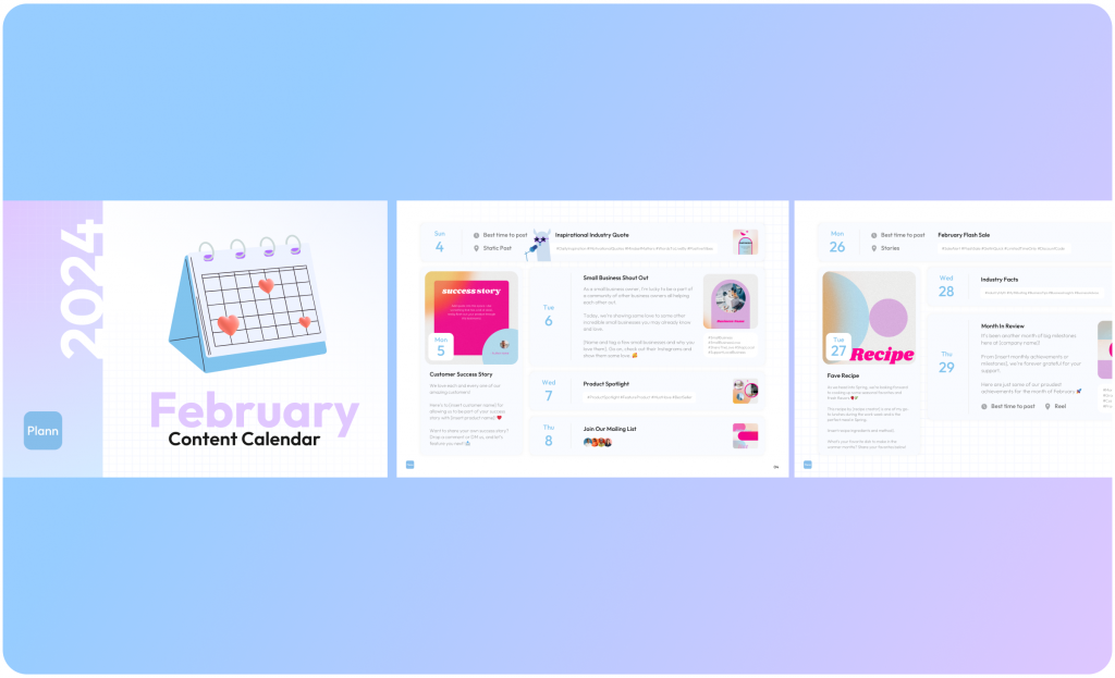 Your February 2025 Social Media Planner – Plann by Linktree