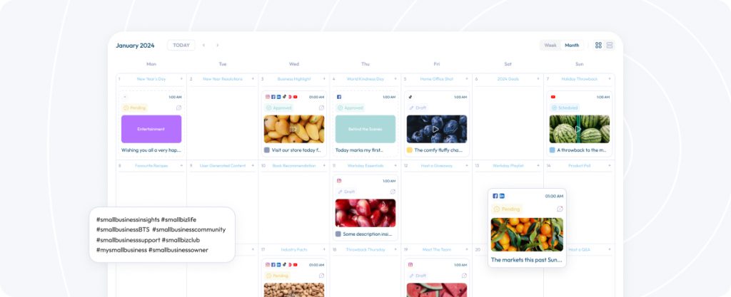 Free Social Media Content Planner – Plann by Linktree