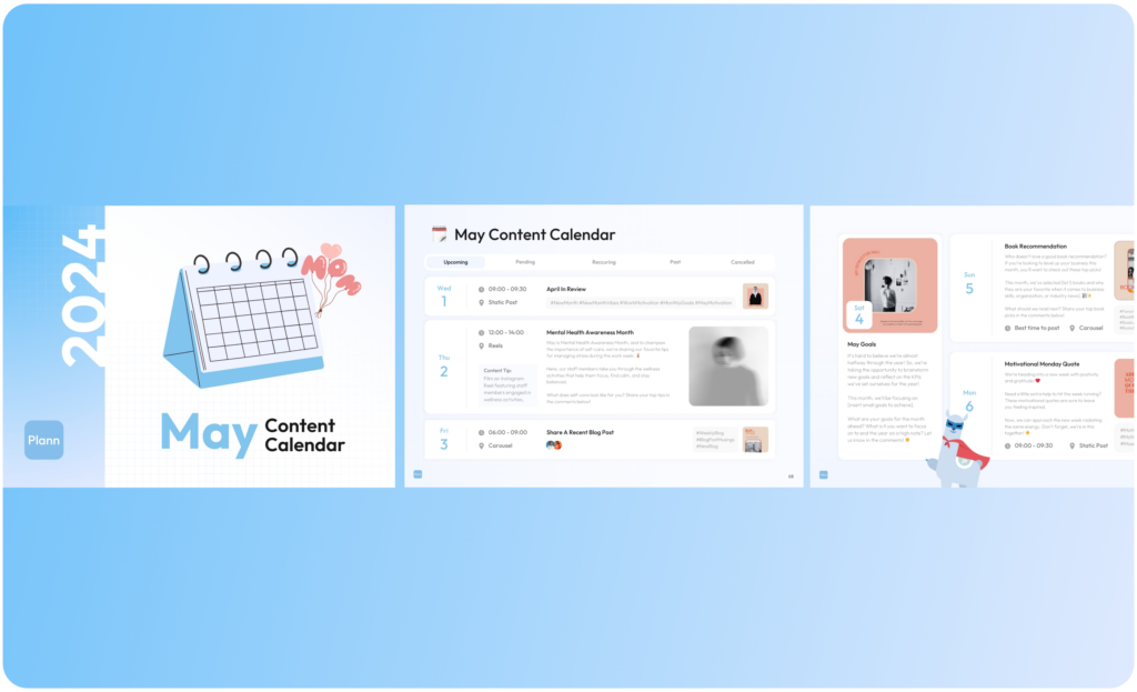 Your May 2024 Social Media Planner – Plann by Linktree