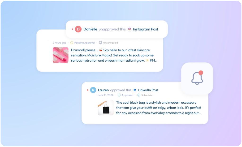 Notifications Center + Team Chat Tagging – Plann by Linktree