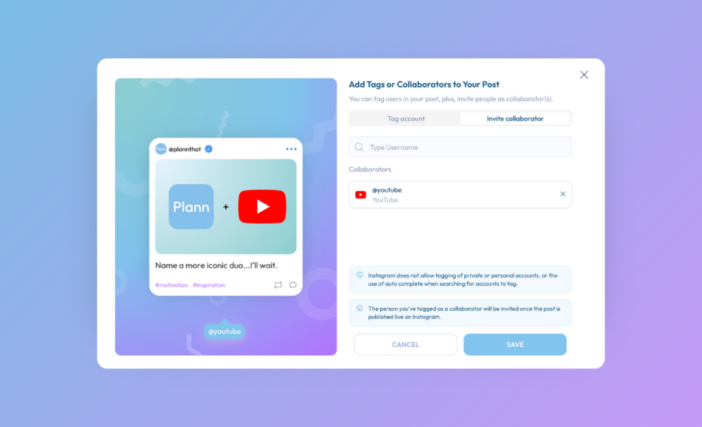 Add Instagram Collaborator Tags – Plann by Linktree