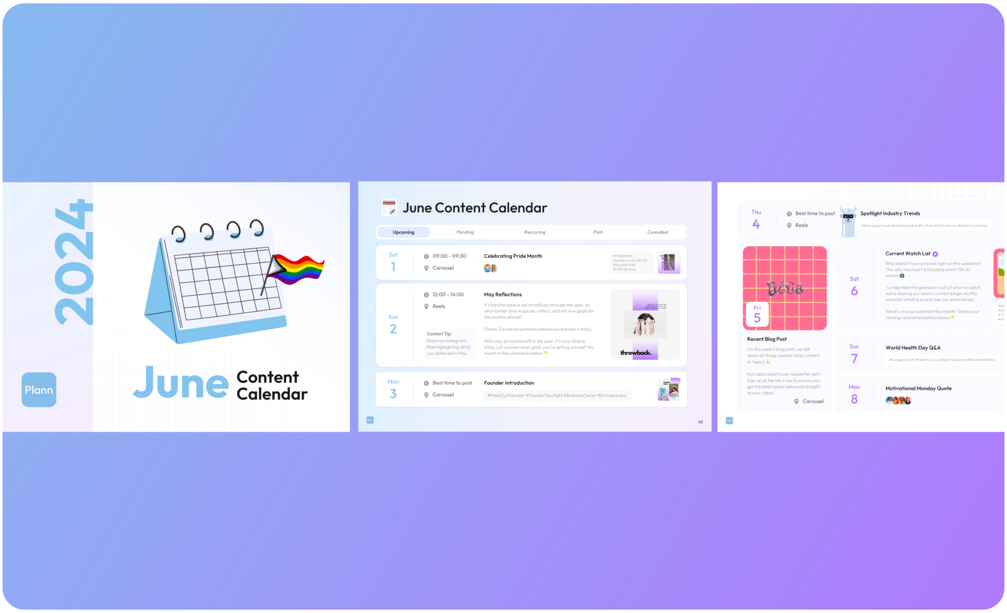 Your June 2024 Social Media Planner – Plann by Linktree
