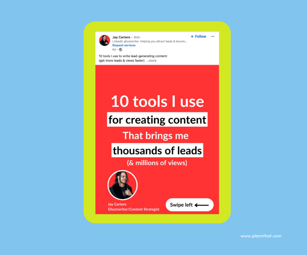 5 Ideas For Your Business LinkedIn Carousel Posts (With Examples ...